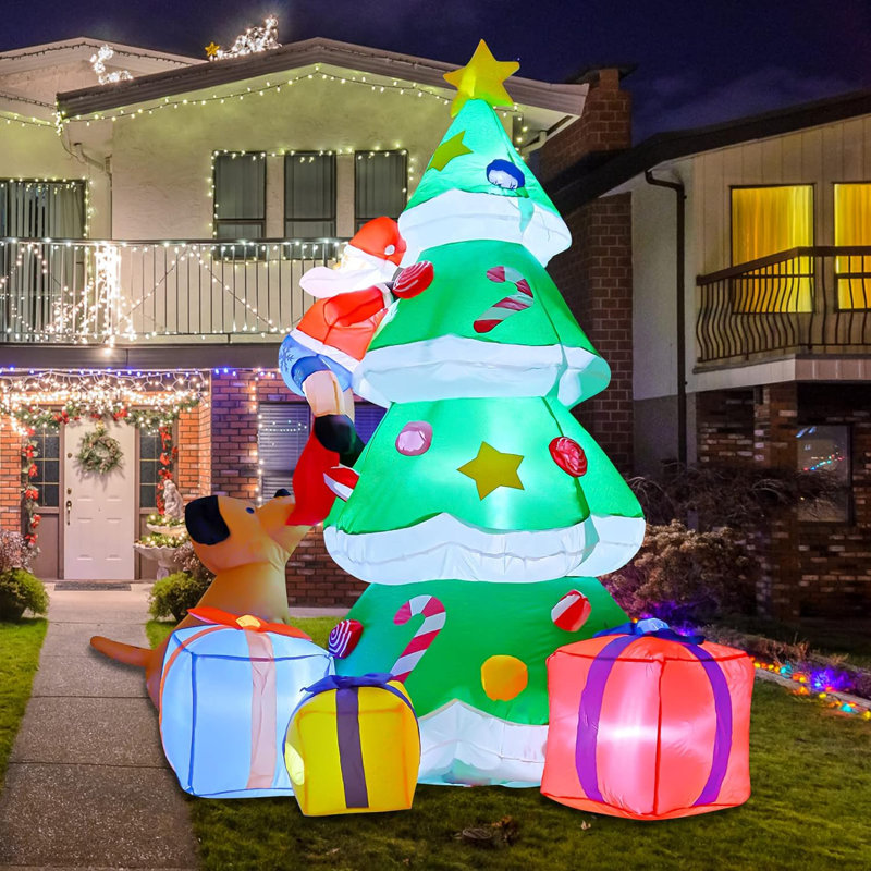 The Holiday Aisle® Jauna 6 8ft Christmas Inflatable Christmas Tree